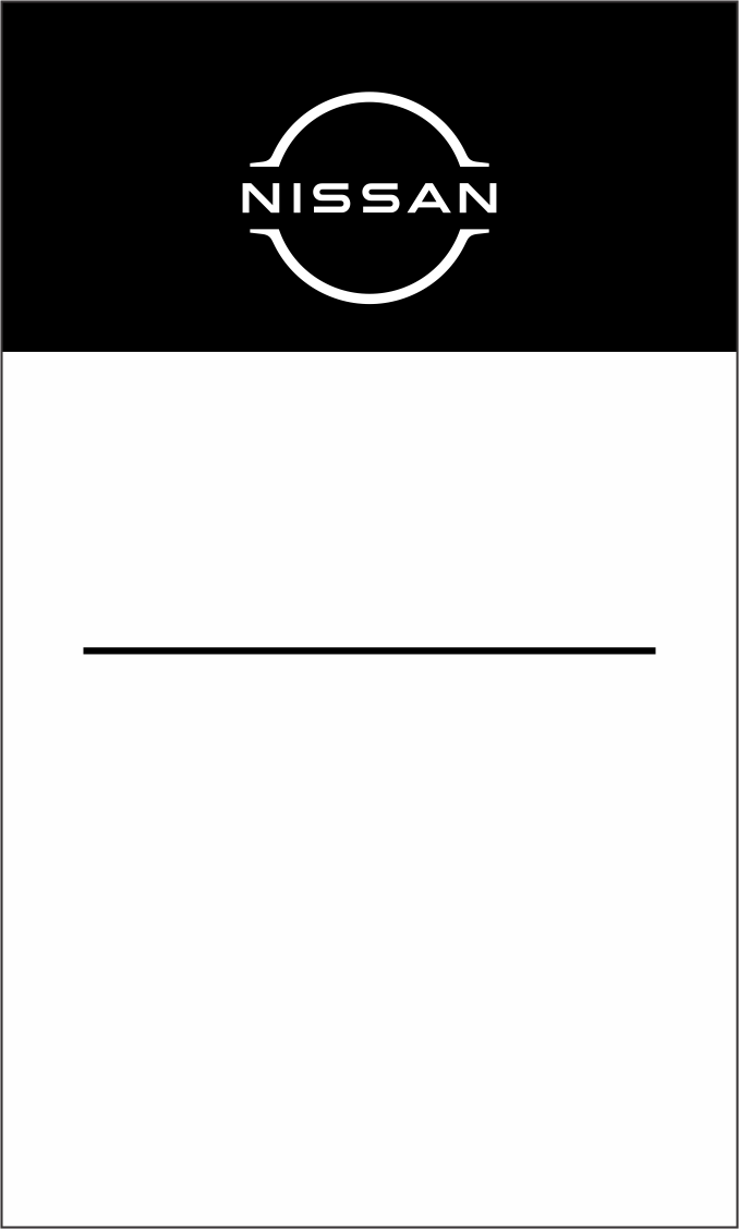 Nissan Business Card Vertical – Superior Signs
